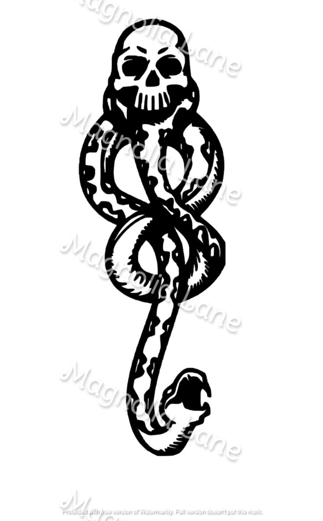 Dark Mark Death Eater Symbol PNG/SVG/JPG Files Printable, Cricut ...