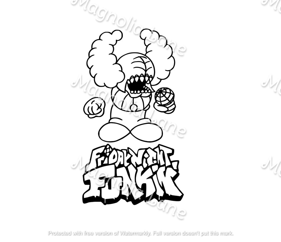 Friday Night Funkin' Fnf Tricky the Clown JPG/SVG/PNG Files Printable ...