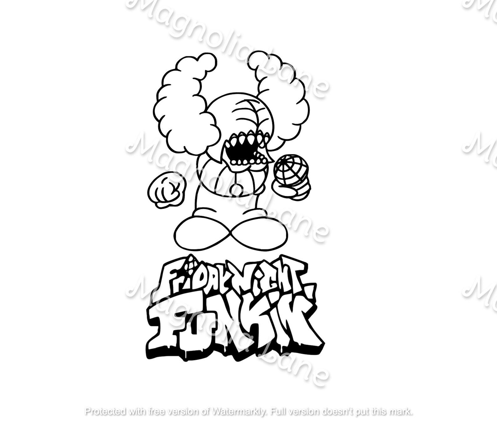 Friday Night Funkin' Fnf Tricky the Clown JPG/SVG/PNG Files Printable ...