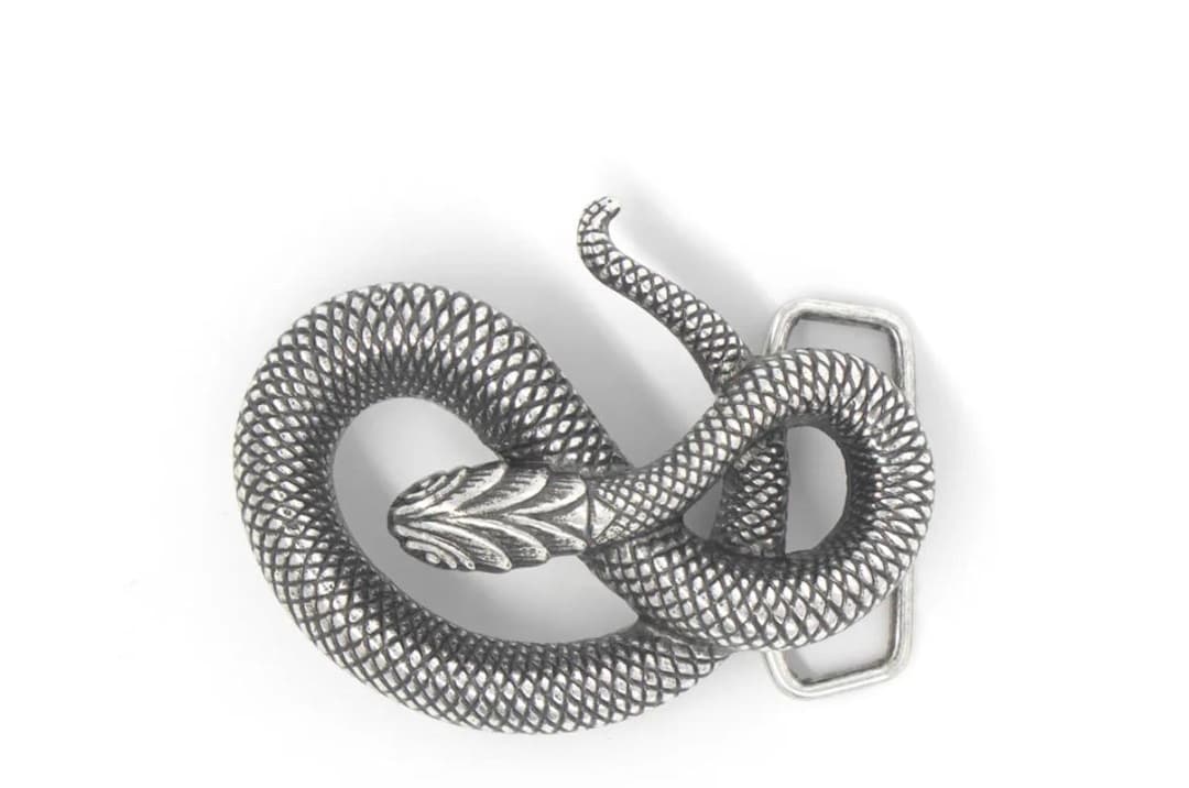 Snake Trophy Buckle for 1” Belt Silver - Etsy