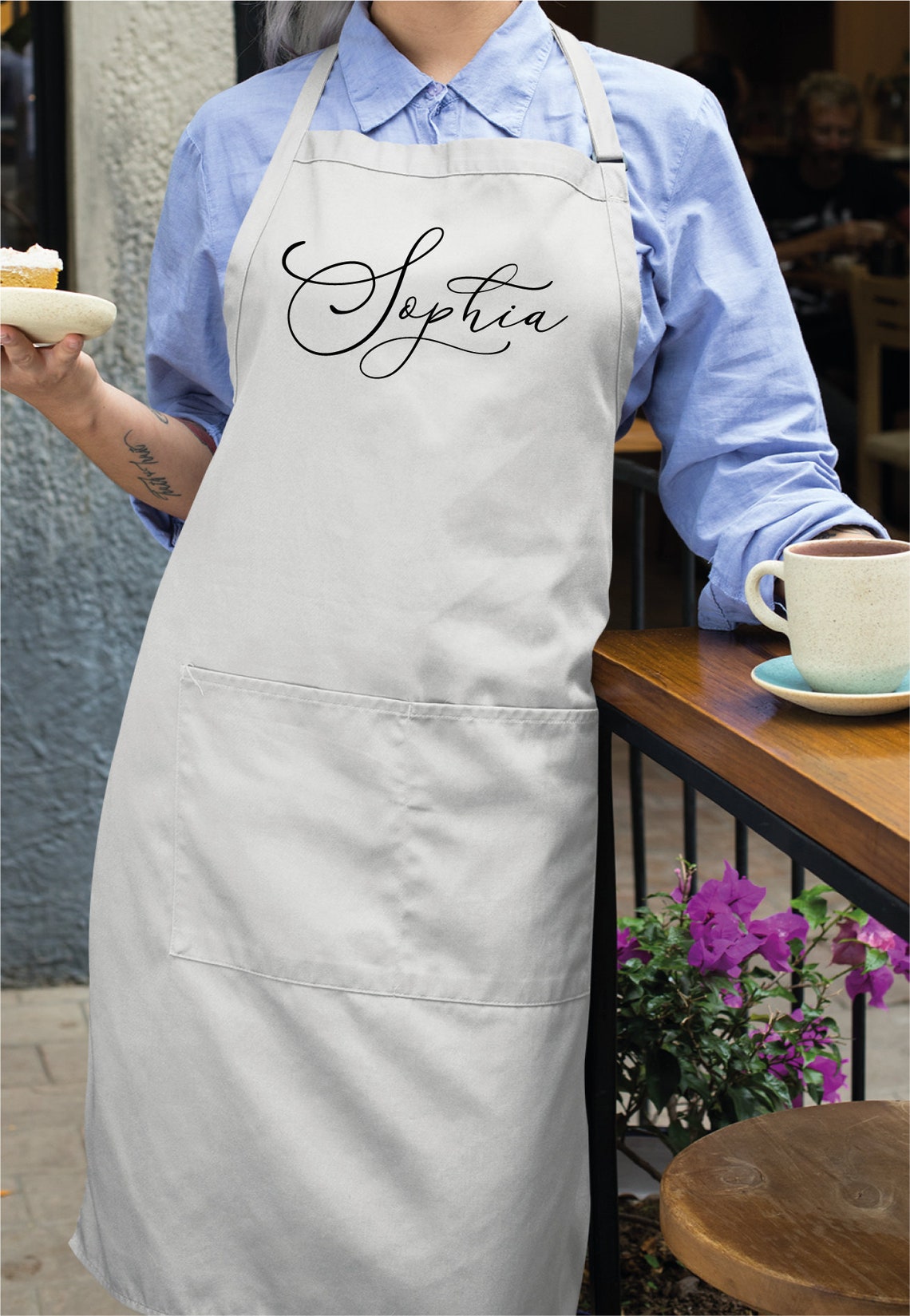 Personalized Apron For Women Custom Apron Personalize Apron Etsy