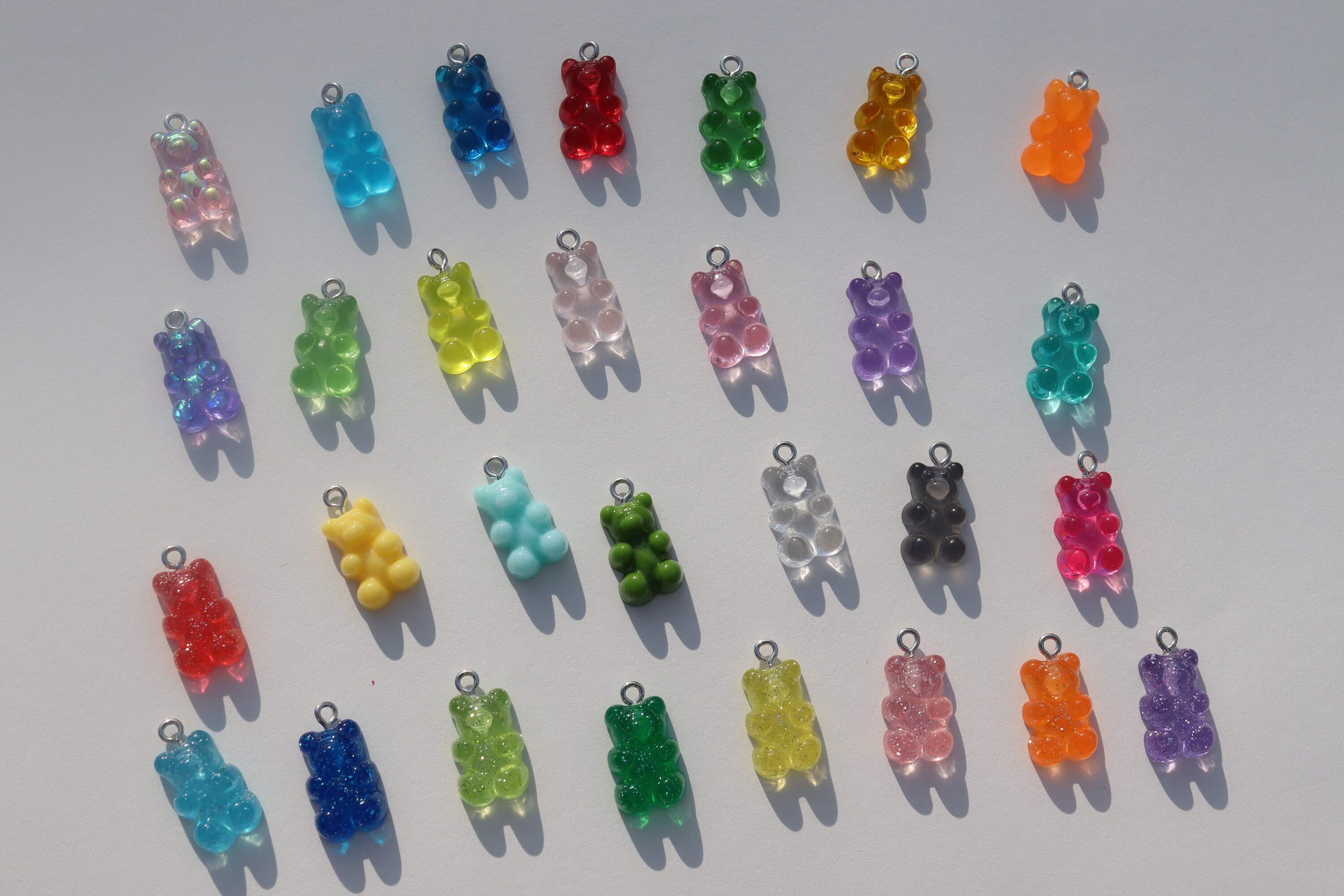 Gummy Bear Keychain 29 Colors Gummy Bear Keyring Candy | Etsy
