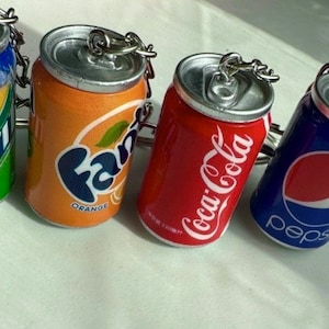 Realistic Soda Can Keychains, Coke Can Keyring, Coca-cola Can, Sprite ...