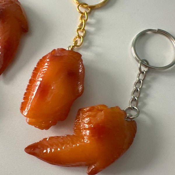 Chicken Wing Keychain - Etsy