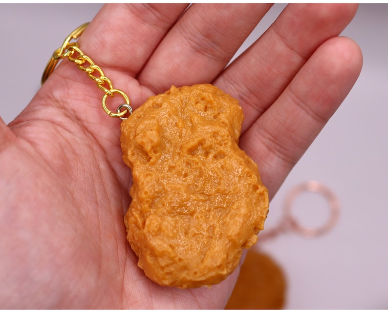 Realistic Chicken Nugget Keychain Mcdonalds Chicken Nugget - Etsy