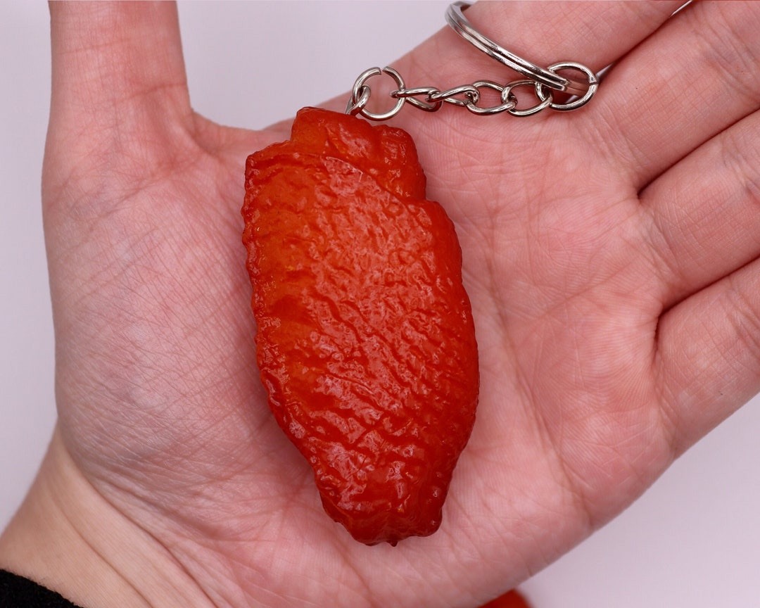 Realistic Chicken Wing Keychain, Buffalo Chicken Wings Gift, Funny Fake ...