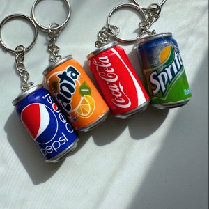 Realistic Soda Can Keychains, Coke Can Keyring, Coca-cola Can, Sprite ...