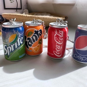 Realistic Soda Can Keychains, Coke Can Keyring, Coca-cola Can, Sprite ...