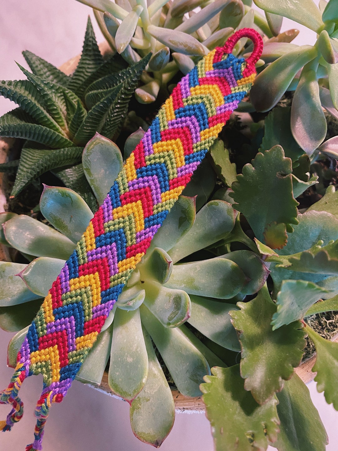 Custom Double Chevron Friendship Bracelet - Etsy