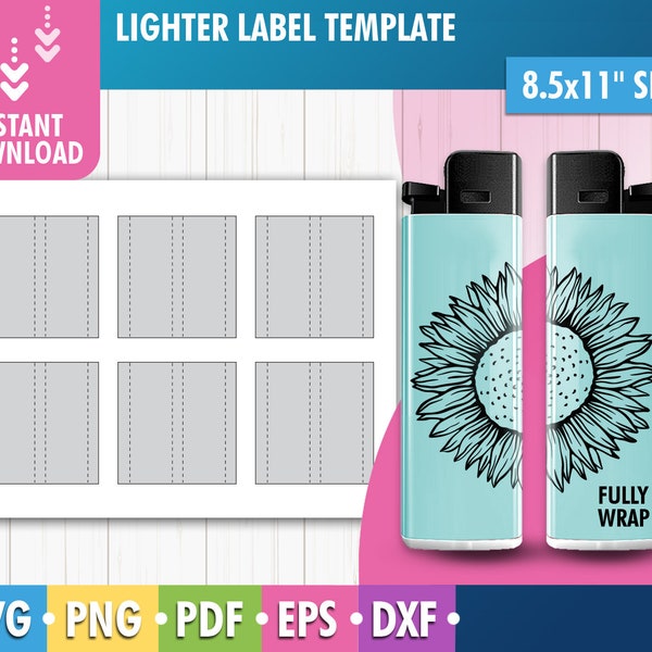 Lighter Template - Etsy