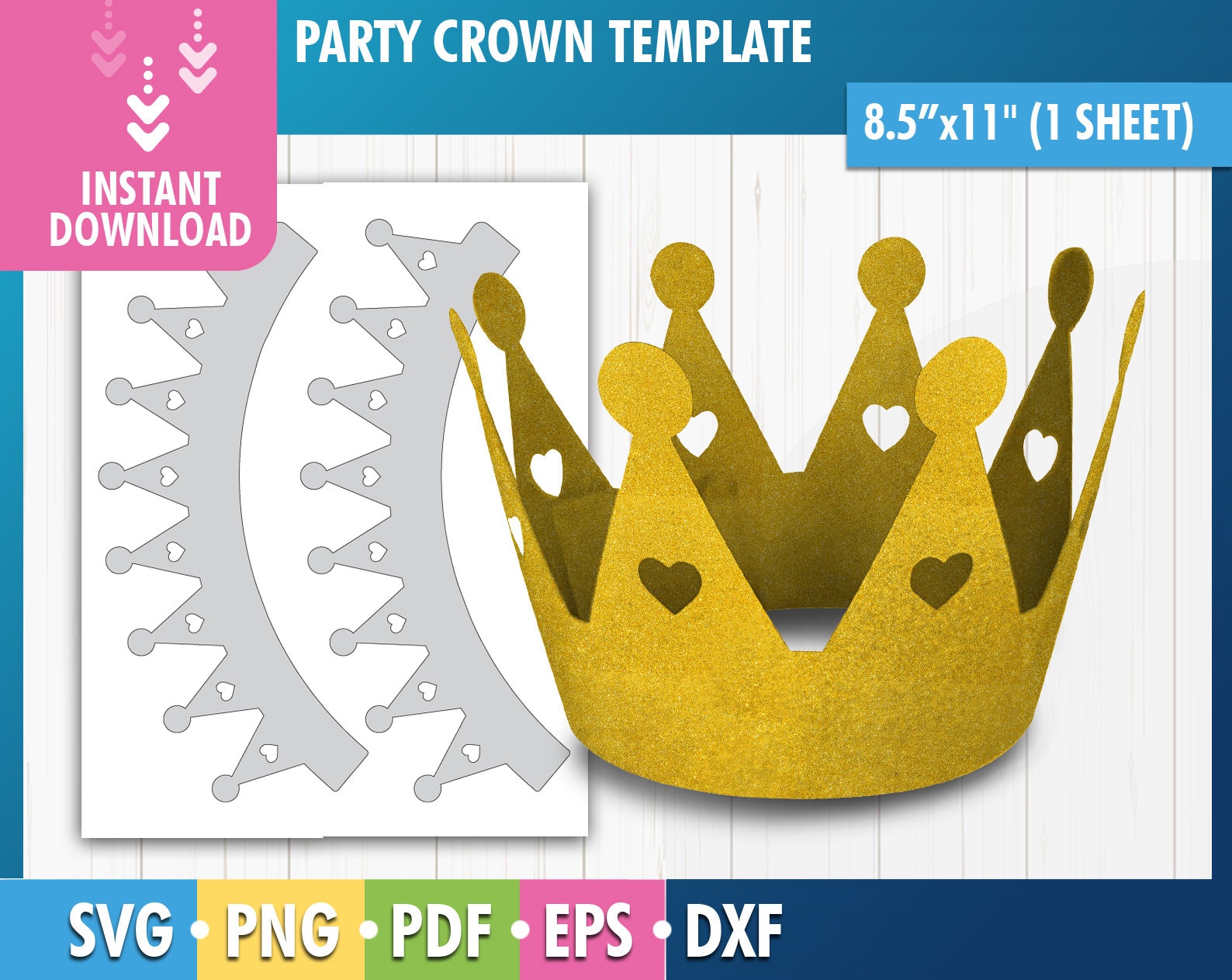 Princess Crown Cut Out