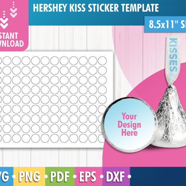 Hershey Kiss Sticker - Etsy
