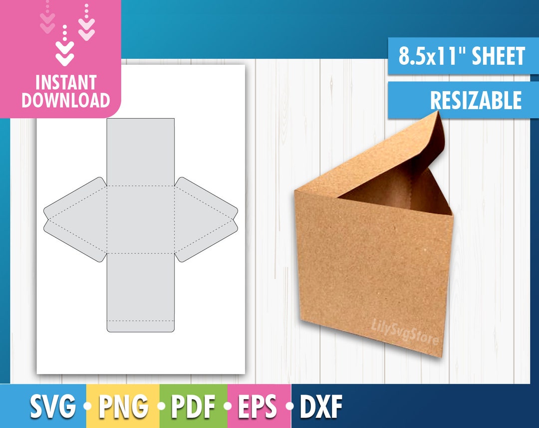 Box Template Svg Triangle Box Svg Packaging Box Svg DIY - Etsy Hong Kong