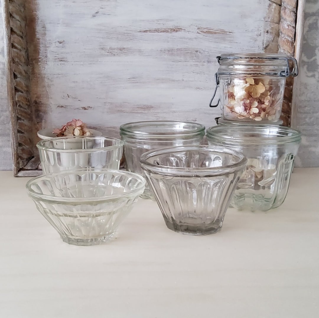 French Vintage Jelly Jars/vintage Jam Jars/antique Glass Jars - Etsy