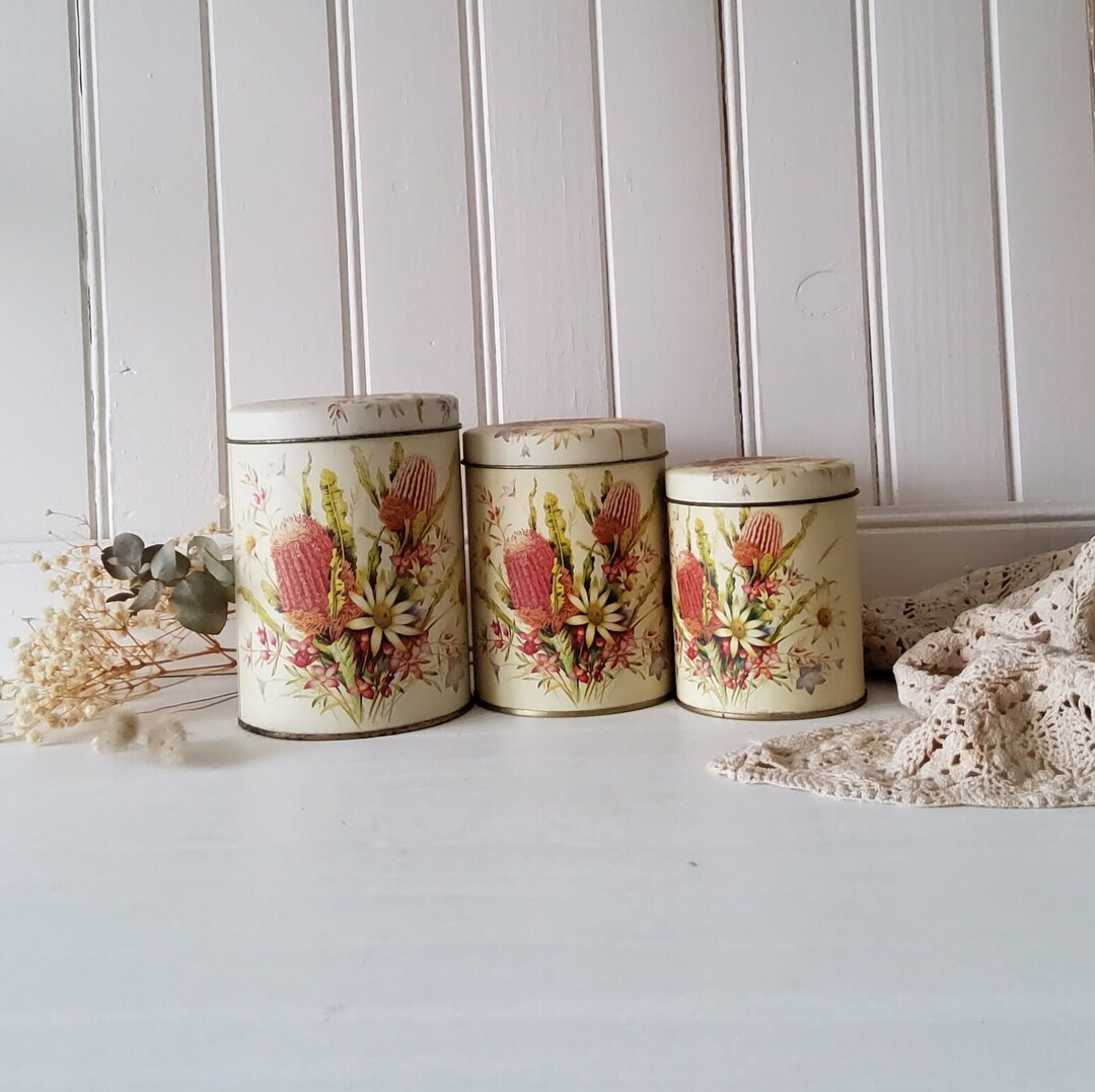 Antique Nesting Boxes With Vintage Pastoral Floral Decor - Etsy
