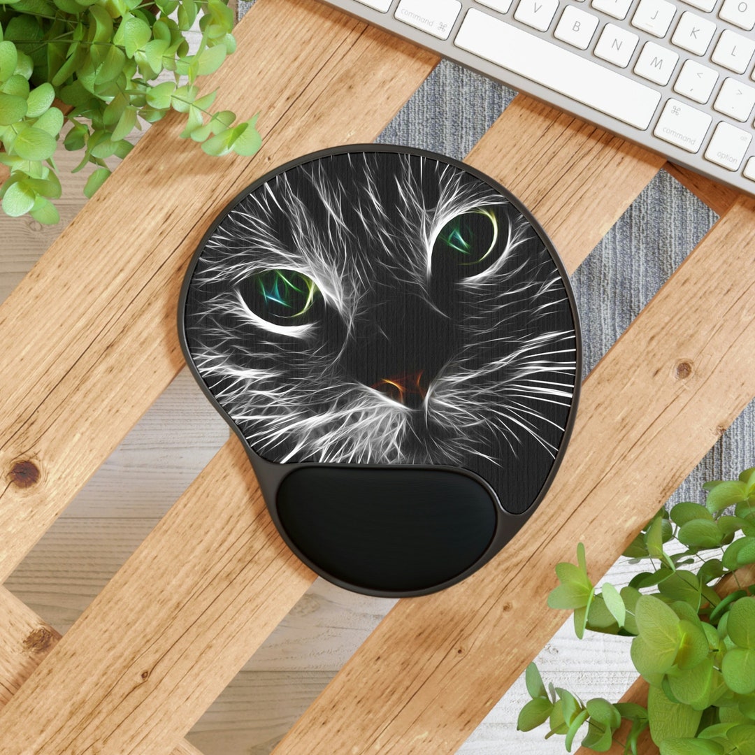 Ergonomic Memory Foam Wrist Support Mouse Pad Cat Lovers Mouse Pad W ...