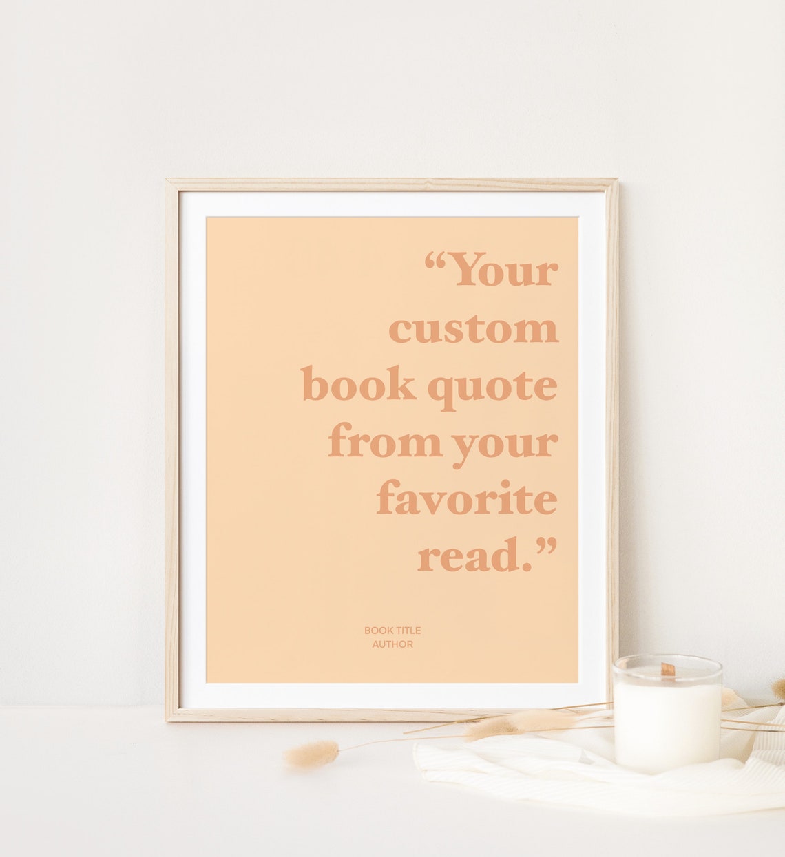 Custom Book Quote Poster Printable Bookish Word Art Gifts - Etsy
