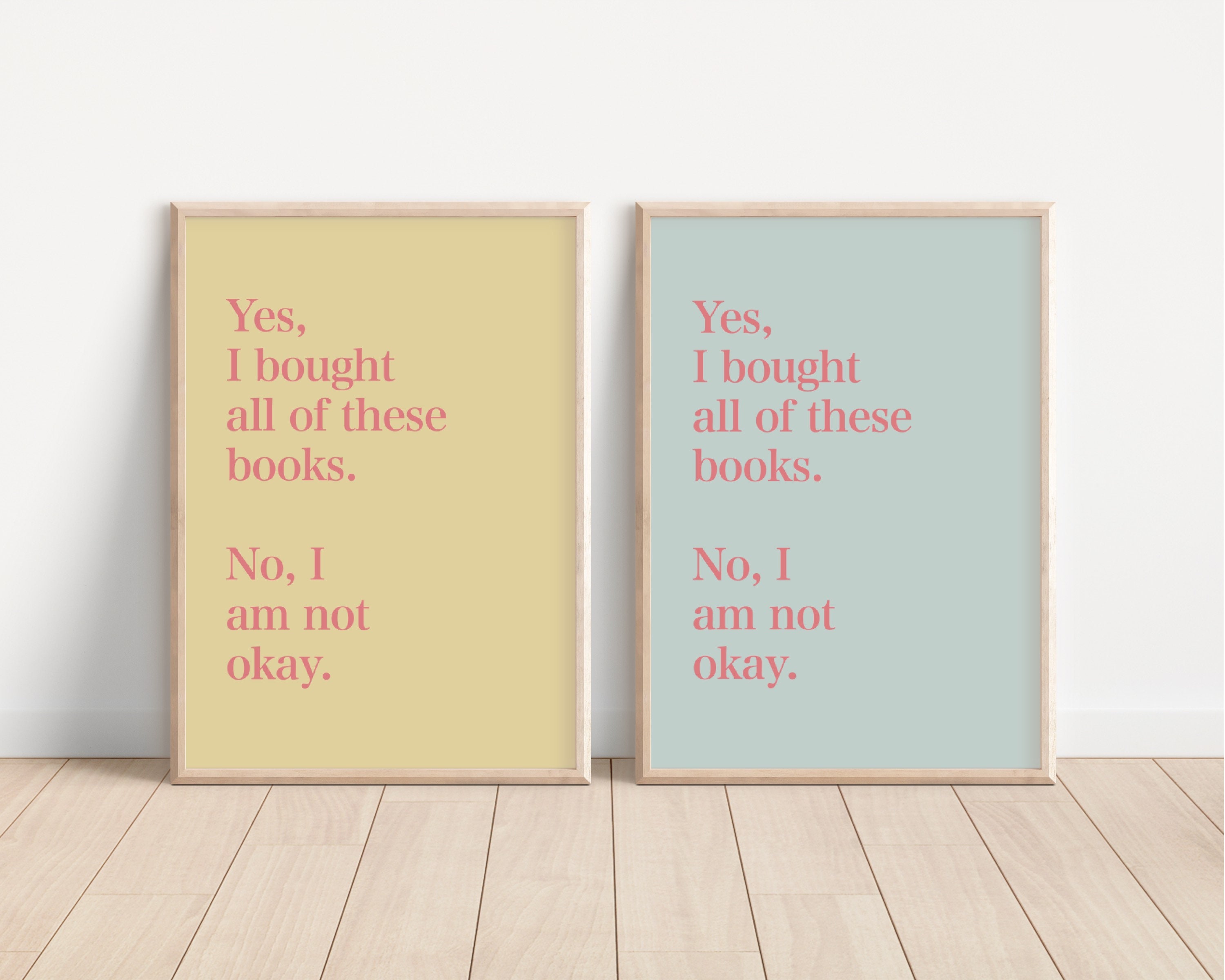 Custom Book Quote Poster, Printable Bookish Word Art, Gifts for Readers ...