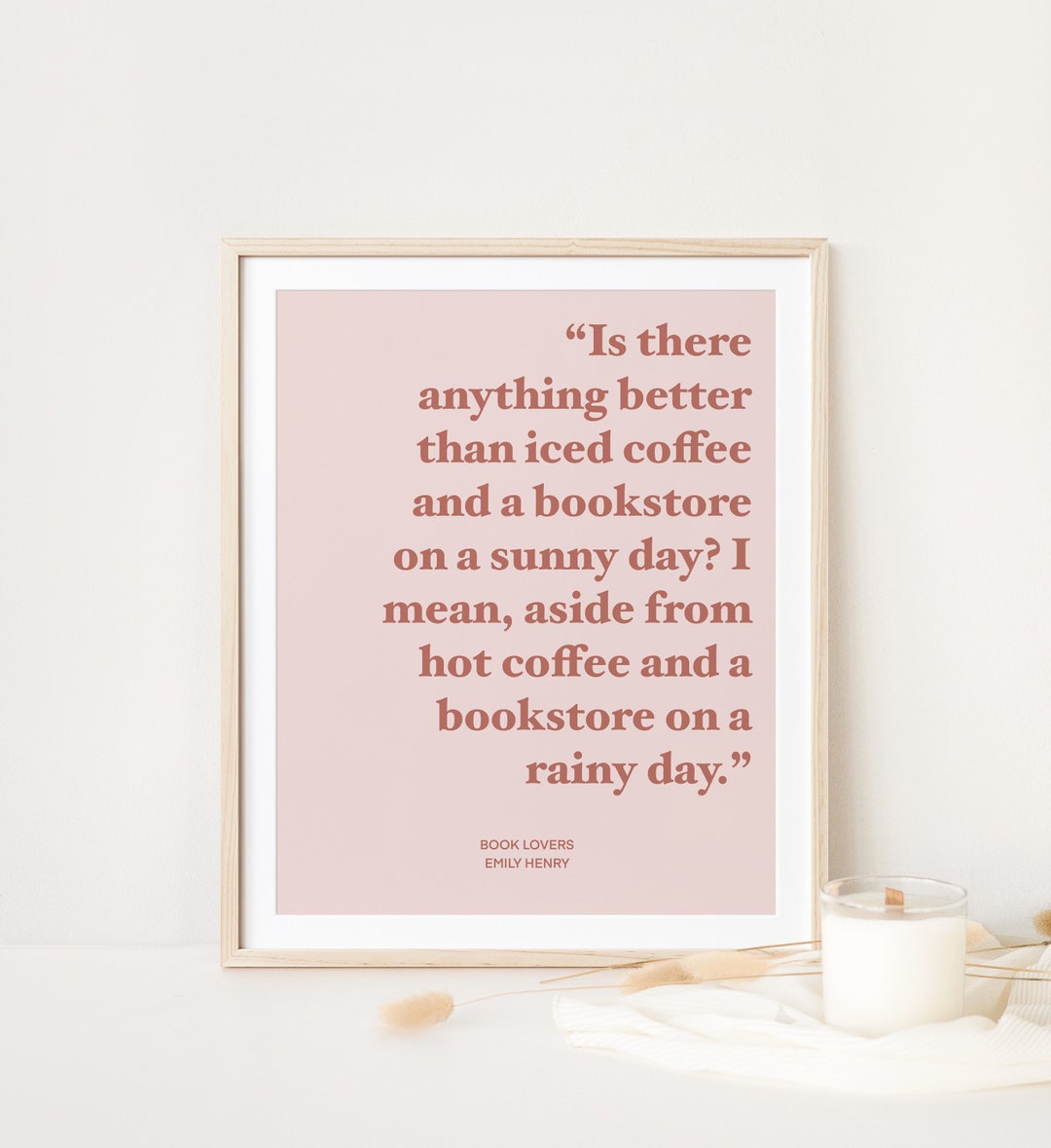 Bookish Poster Book Lovers Wall Decor Printable Wall Art Gifts For