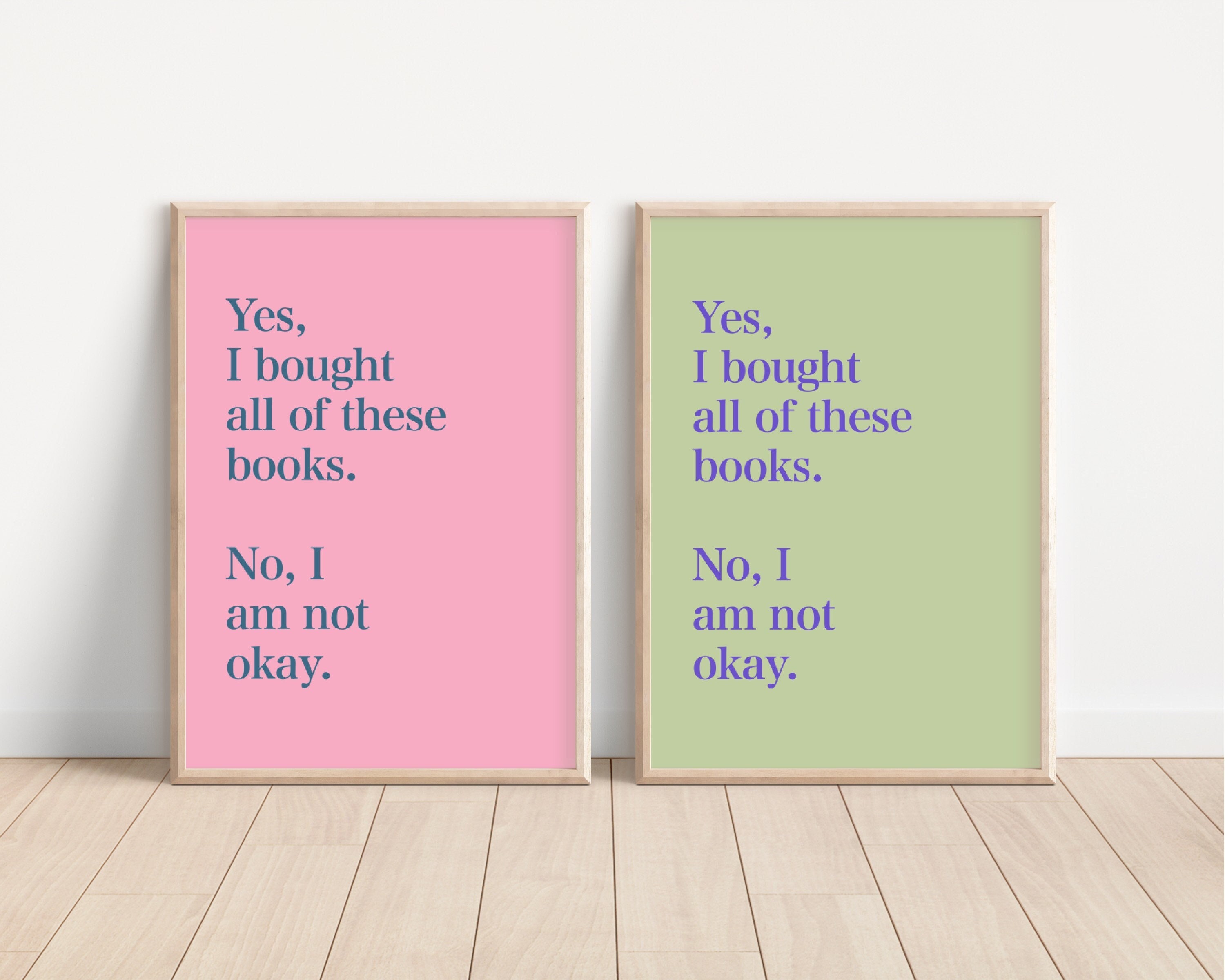 Custom Book Quote Poster, Printable Bookish Word Art, Gifts for Readers ...