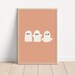 Happy Halloween Home Decor, Seasonal Digital Wall Art, Spooky Ghost ...