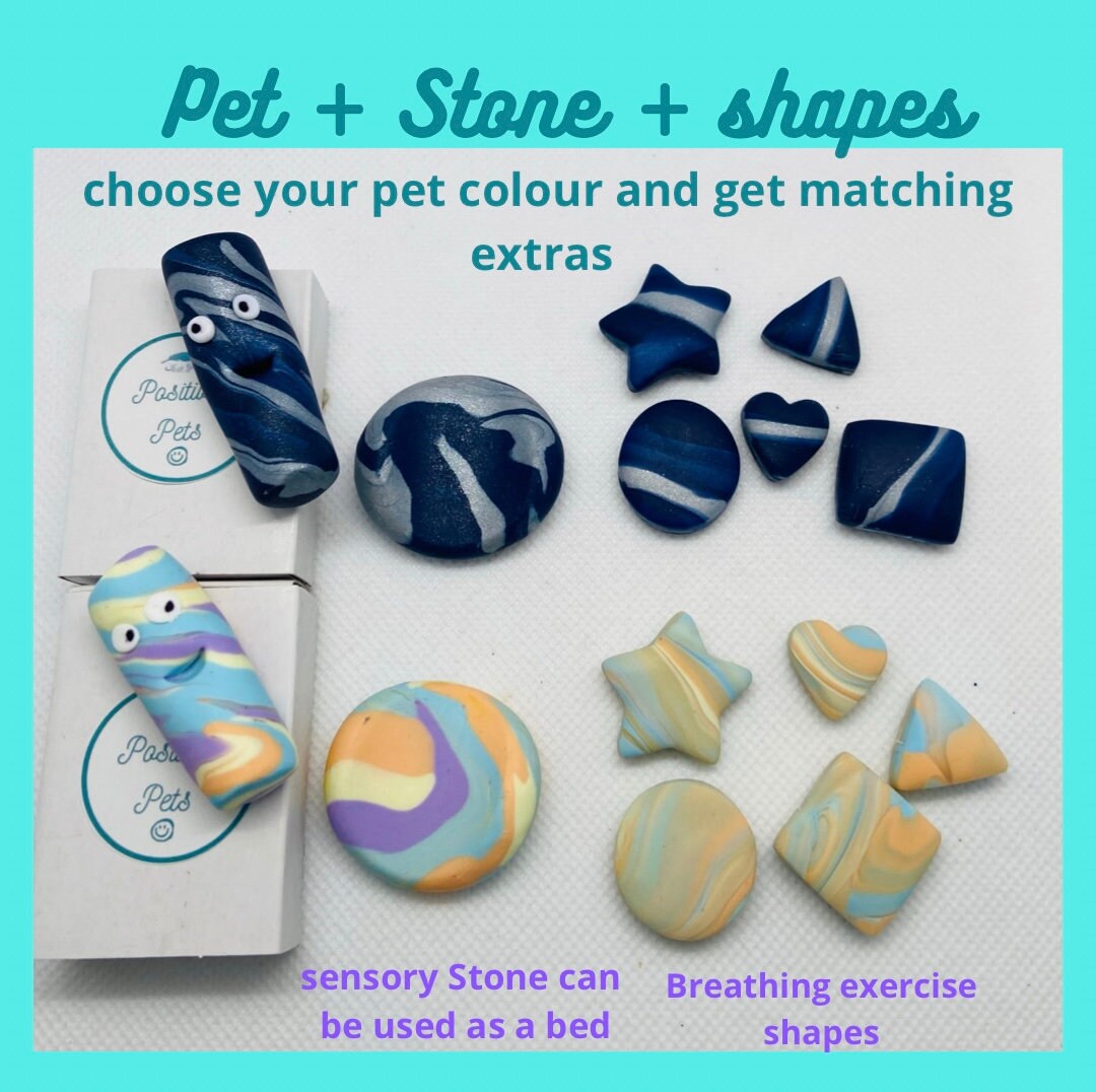 Mindfulness Positivity Pets Worry Stones worry Monsters - Etsy