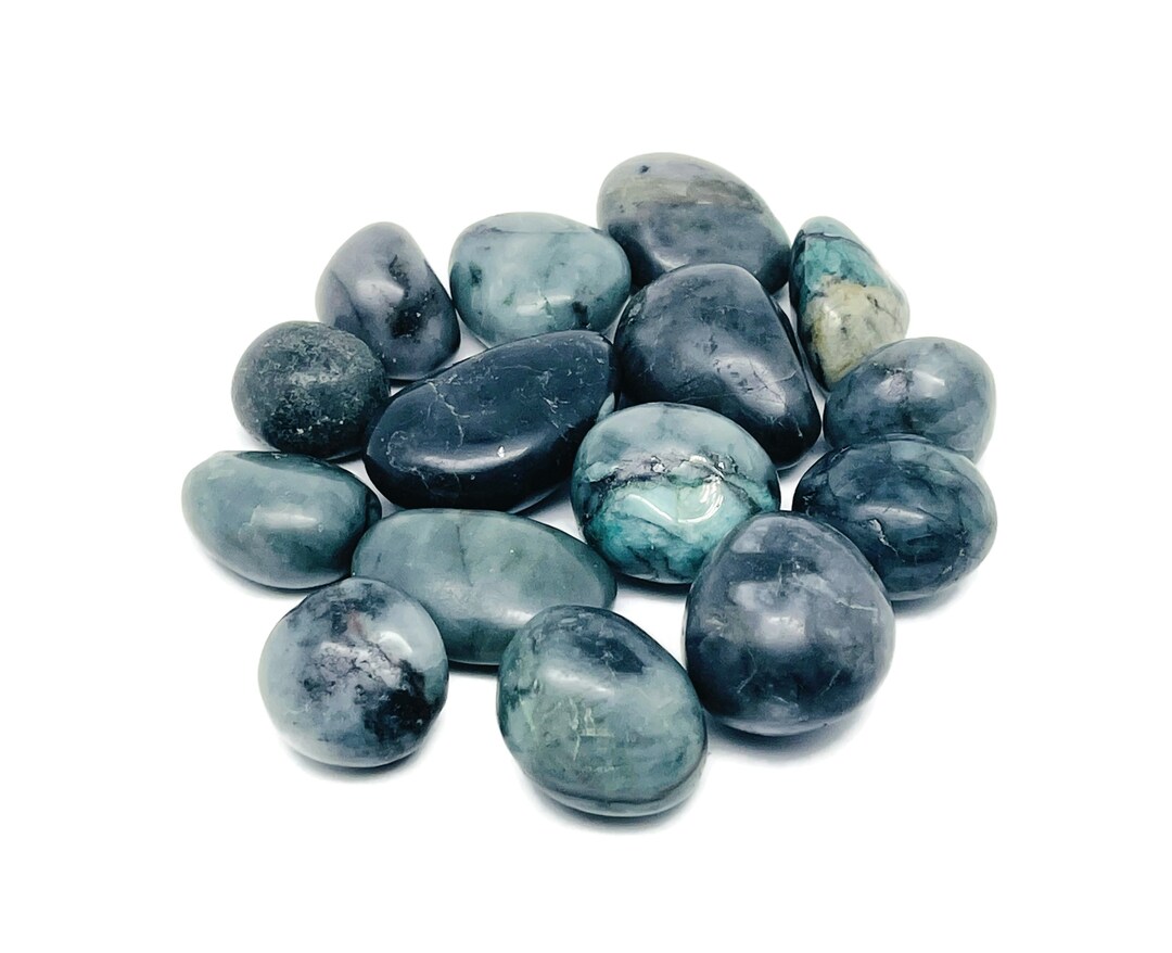 Emerald Tumbled Stone Gemstone Emerald Heart Chakra Crystal Natural ...