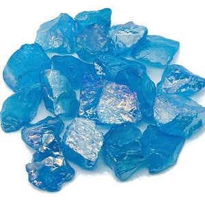 Blue Aura Quartz – Rough Blue Aura – Raw Crystal – Chunk Stones ...