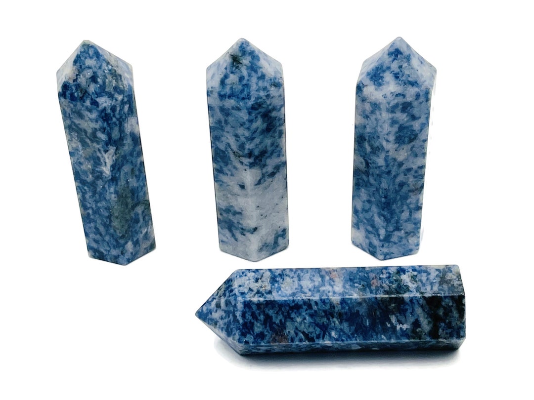 Blue Spot Jasper Obelisk Tower Stone – Obelisk Tower Point Crystals ...