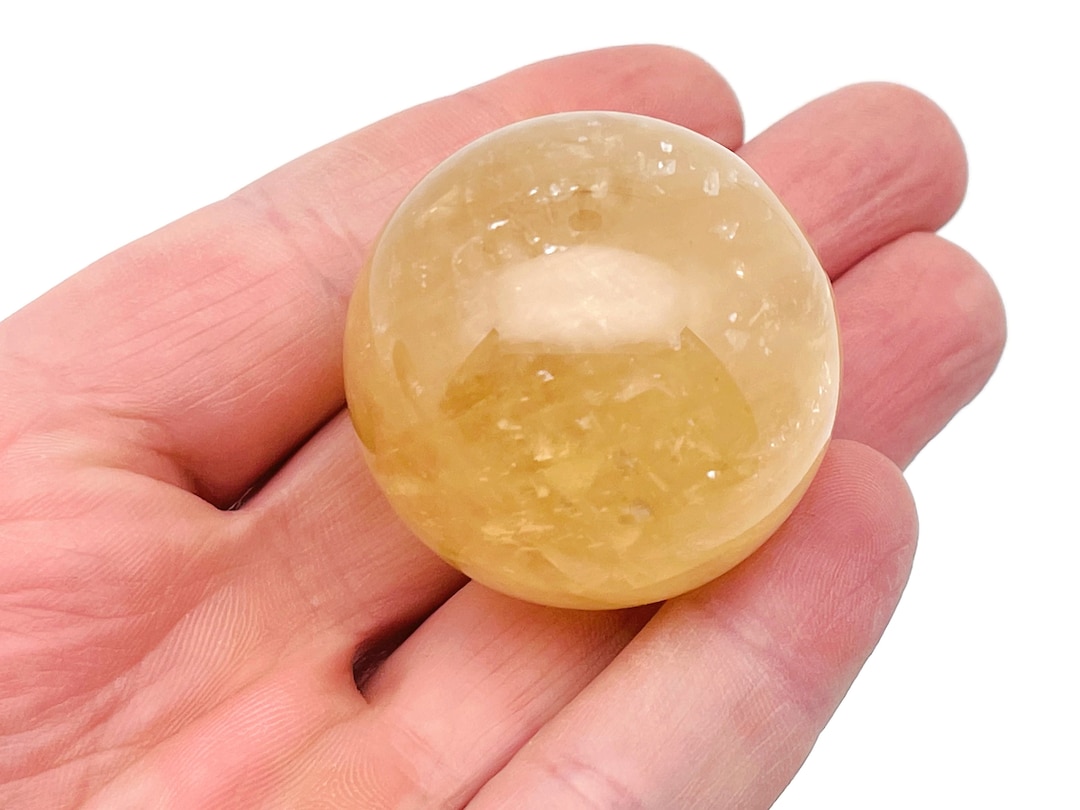 Citrine Sphere Stone A++ – Crystal Ball - Healing Crystal Stones ...