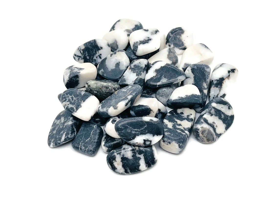 Zebra Calcite Tumbled Stone – Gemstone Zebra Calcite – Calcite Stone ...