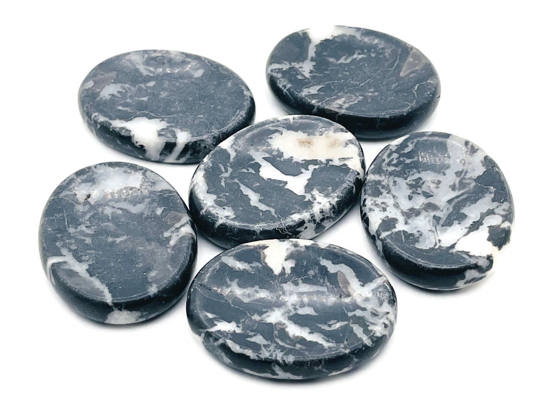 Zebra Calcite Worry Stone – Crystal Worry Stone – Pocket Stone ...