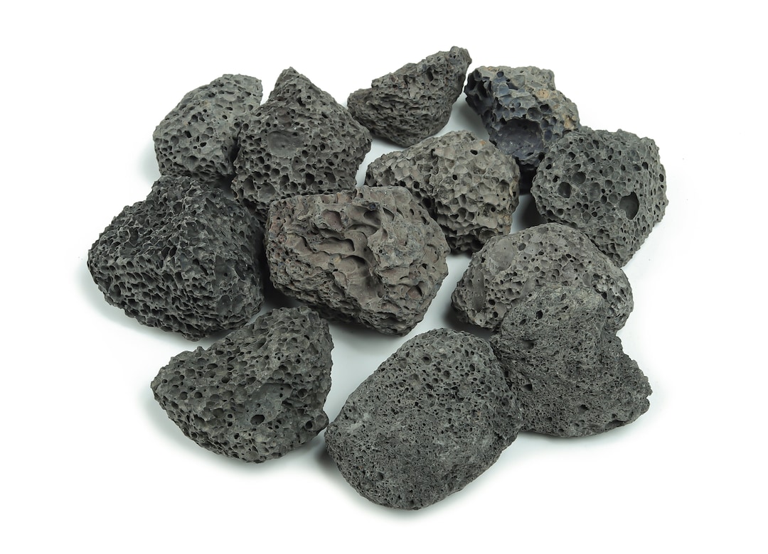 Raw Lava Volcanic Stone - Natural Lava Stone Crystal Gemstone ...