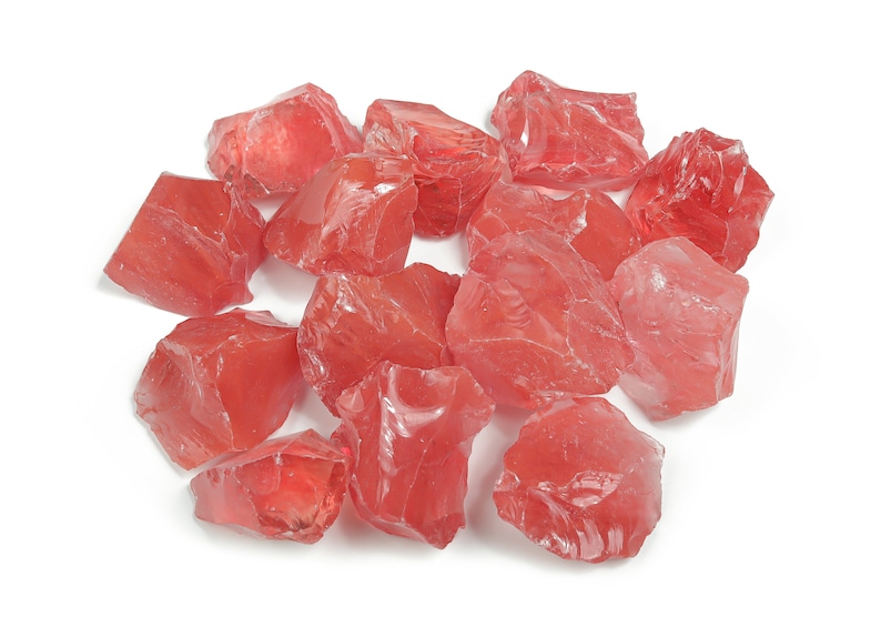 Raw Cherry Quartz Stone - Rough Natural Cherry Quartz Crystal Gemstone ...