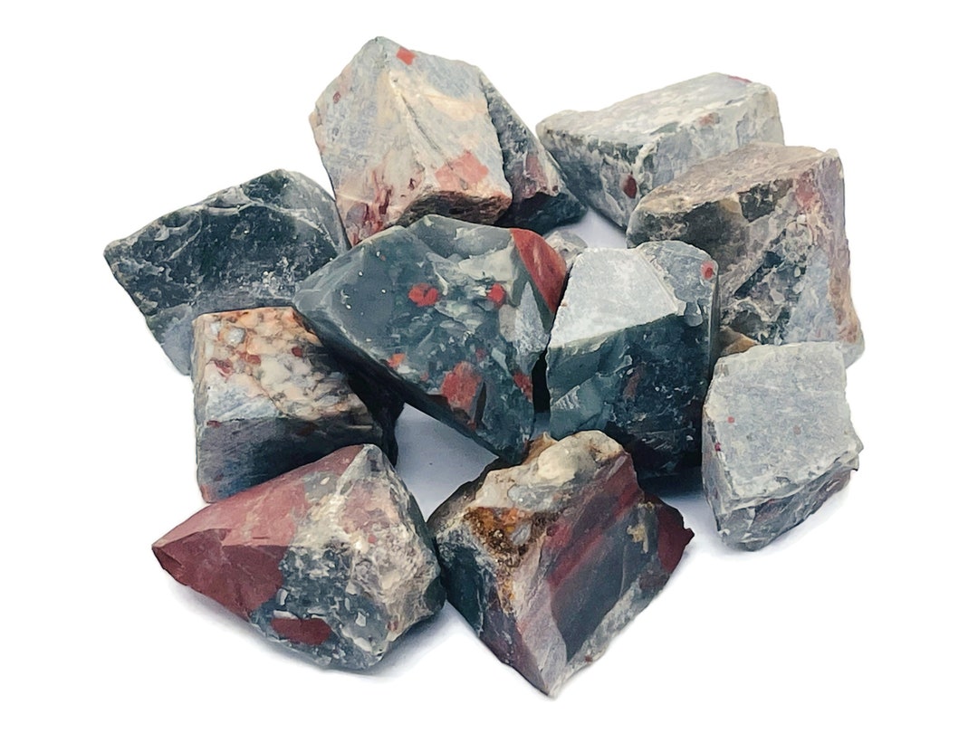 Raw African Bloodstone - Rough African Bloodstone - African Bloodstone ...