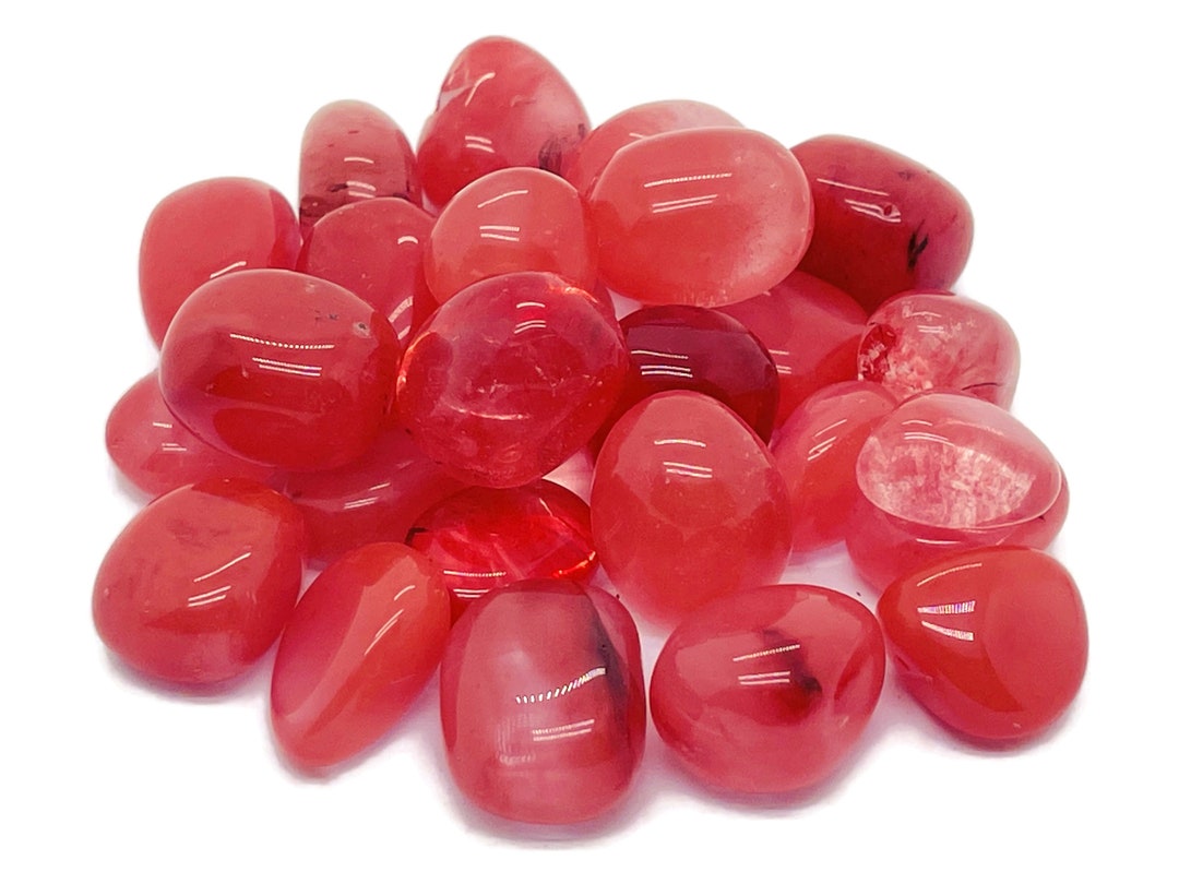 Cherry Quartz Tumbled Stone - Cherry Quartz Gemstone - Loose Gemstone ...