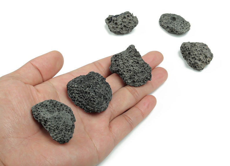 Raw Lava Volcanic Stone - Natural Lava Stone Crystal Gemstone ...