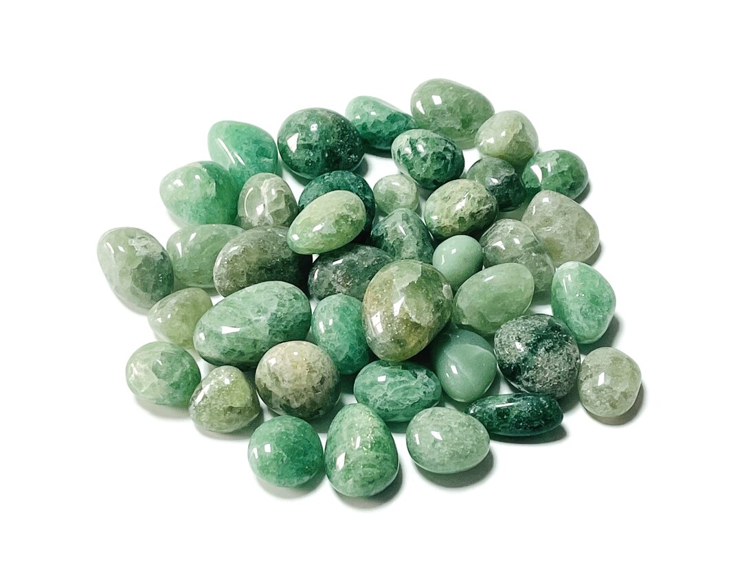 Green Strawberry Quartz Tumbled Stone - Green Crystals - Healing ...