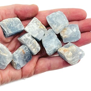 Blue Barite Stone Raw – Rough Blue Barite Stone - Crystal Healing ...
