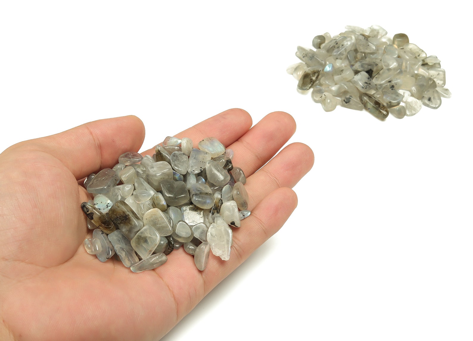 Moonstone Chips – Gemstone Chips – Crystal Semi Tumbled Chips - Bulk ...