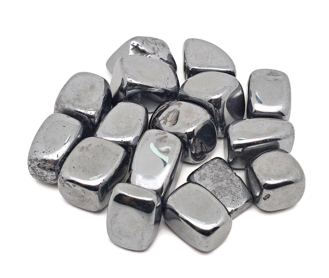 Magnetite Tumbled Stone – Polished Gemstone – Lodestone Tumbled Stone ...