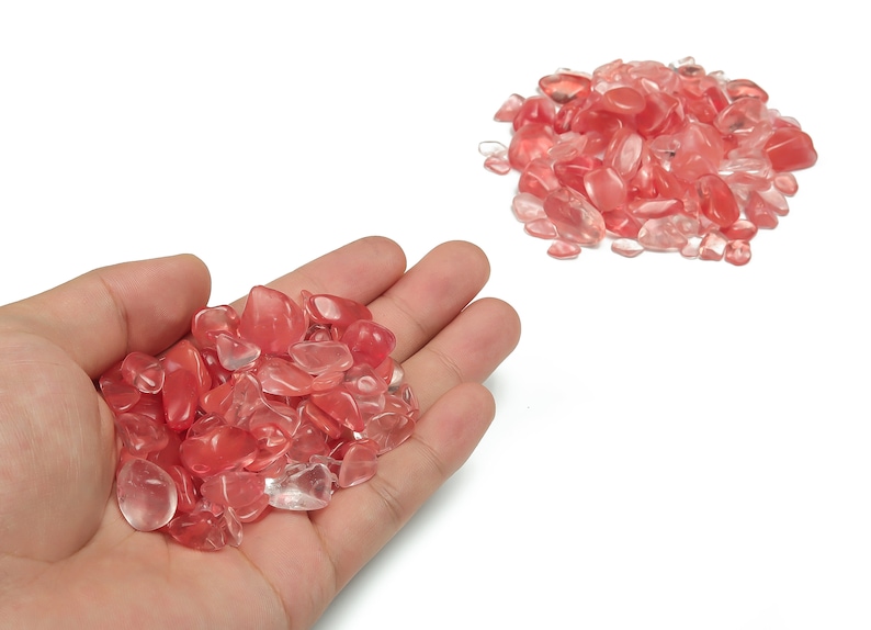 Cherry Quartz Chips – Mini Cherry Quartz Stones – Small Cherry Quartz ...