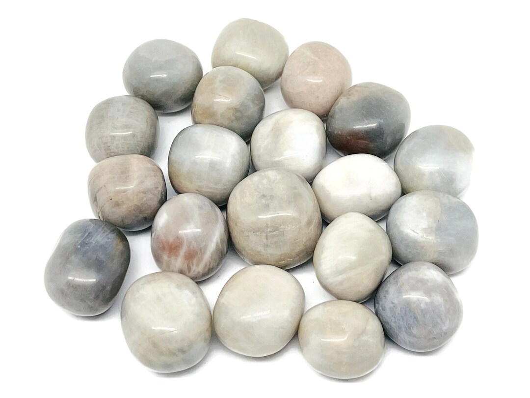 White Moonstone Tumbled Stone White Moonstone Crystal crystal Moonstone ...