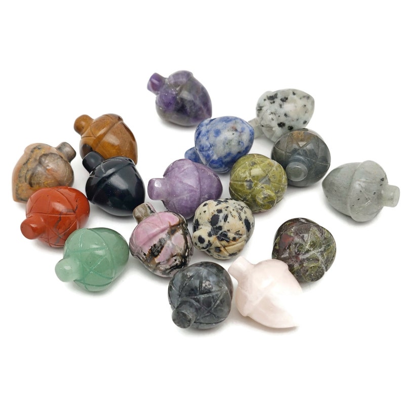 Carved Acorns - Etsy