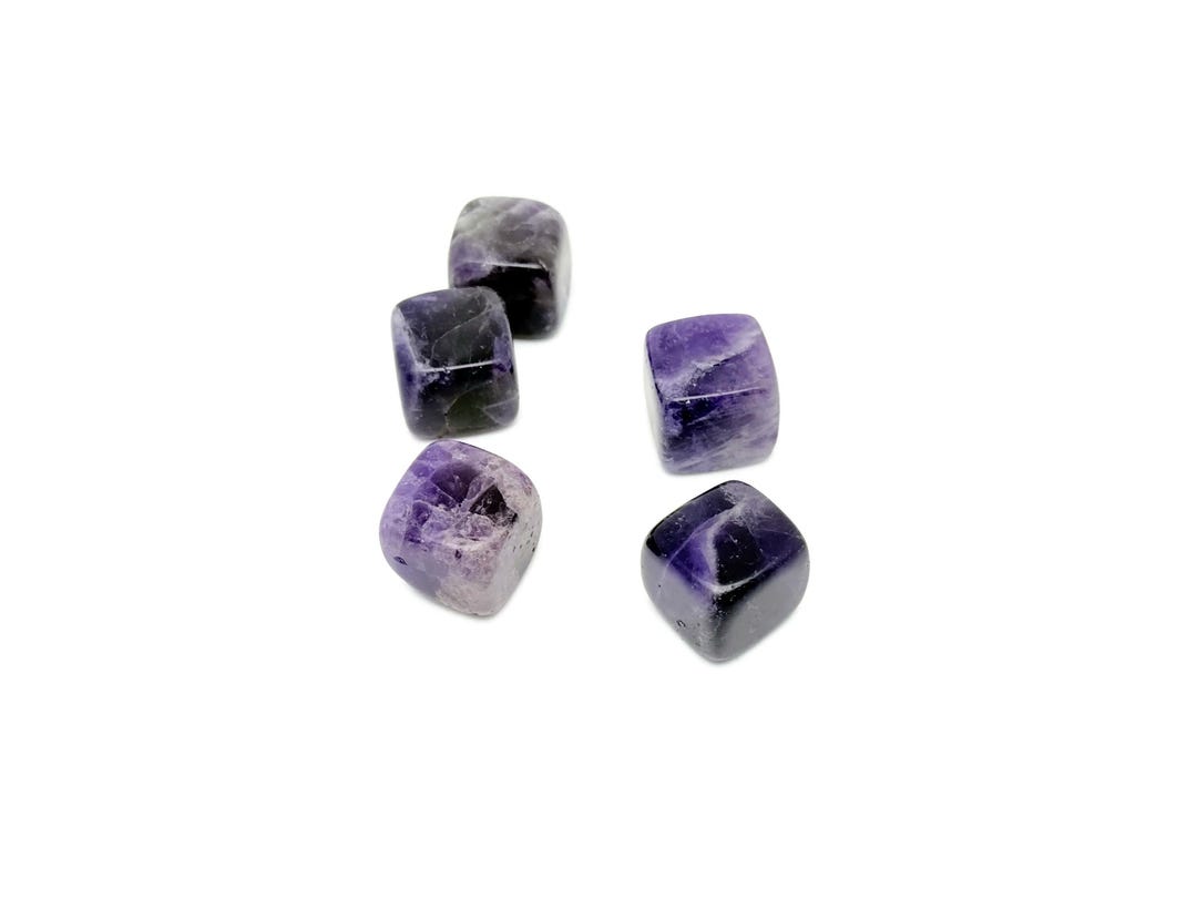 Amethyst Cube Tumbled Stone - Crystal Lovers - Polished Cube - Crystals ...