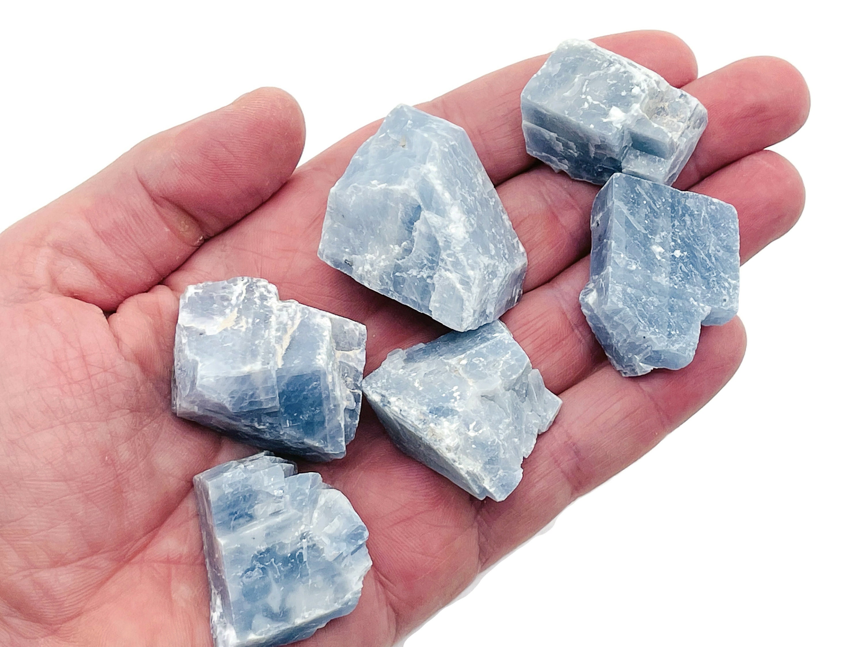 Blue Calcite Raw Stone Rough Blue Calcite Crystal Chunk - Etsy