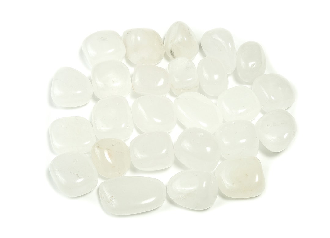 Snow Quartz Tumbled Stone –natural Snow Quartz Stones– Quartz Crystal ...