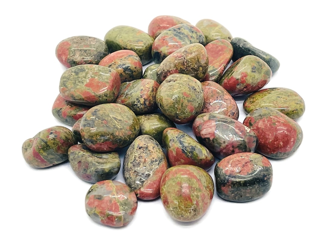 Unakite Tumble Stone - Natural Unakite - Healing Gemstone – Unakite ...