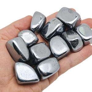 Magnetite Tumbled Stone Polished Gemstone Lodestone Tumbled Stone Reiki ...