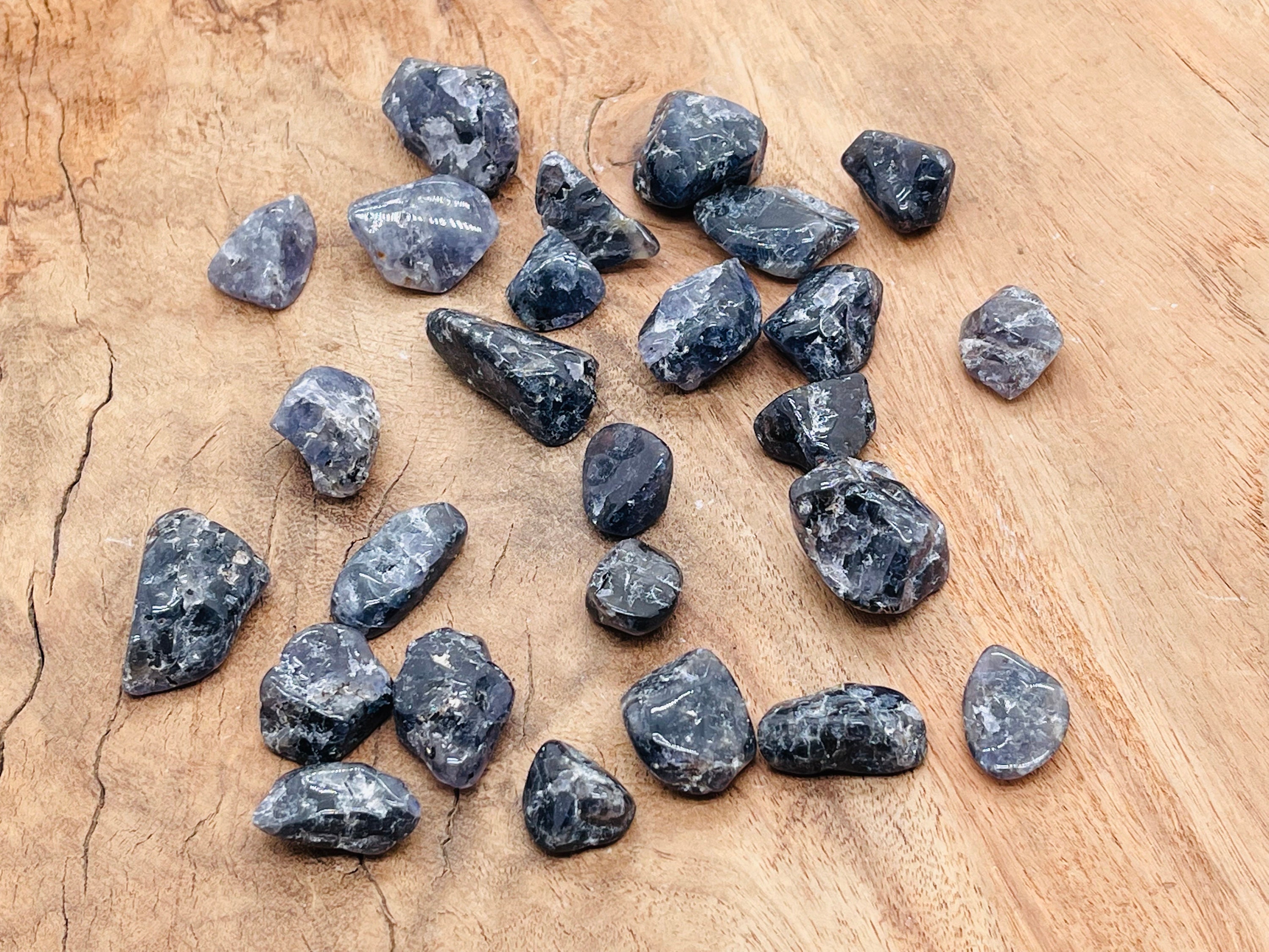 Lolite Tumbled Stone Lolite Crystal Gemstone Crystal - Etsy